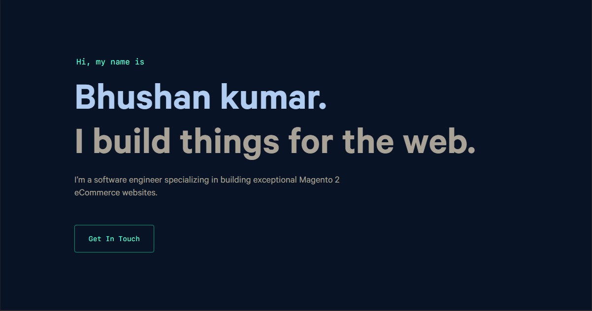 Bhushan Kumar | Software Engineer